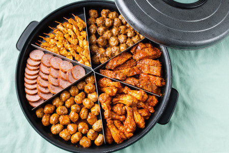 Partypan Steltenpool, keurslager